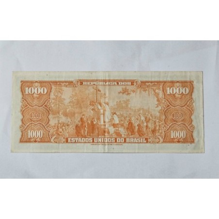 Cédula brasil 1000 cruzeiros C051 MBC