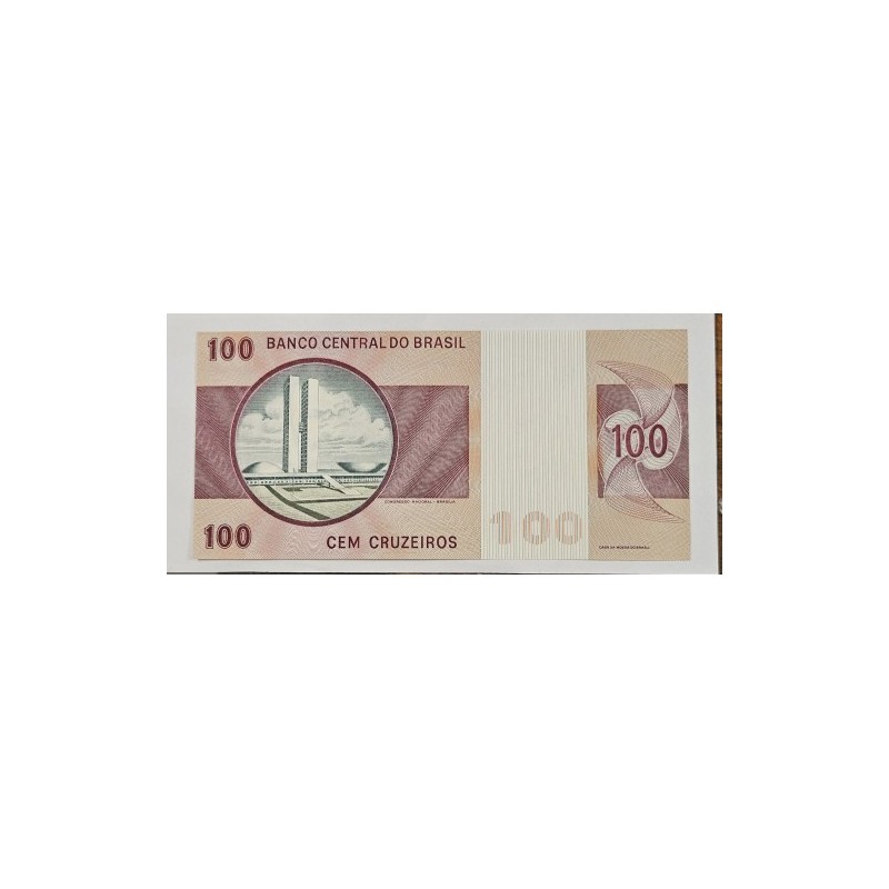 Cédula Brasil 100 cruzeiros C147a asterisco FE