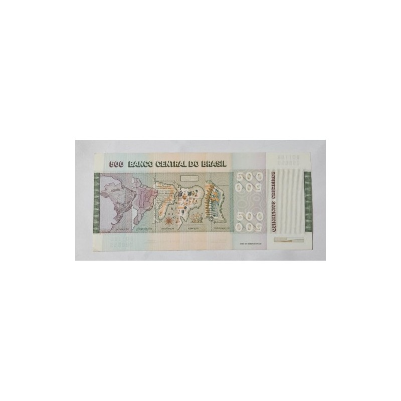 Cédula Brasil Série Raças 500 cruzeiros C150 FE Sesquicentenario ...