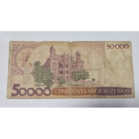 Cédula Brasil 50 mil cruzeiros C174 BC-MBC