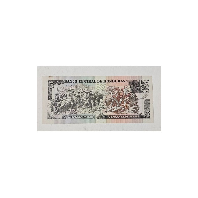 Cédula de Honduras 5 lempira P63a FE